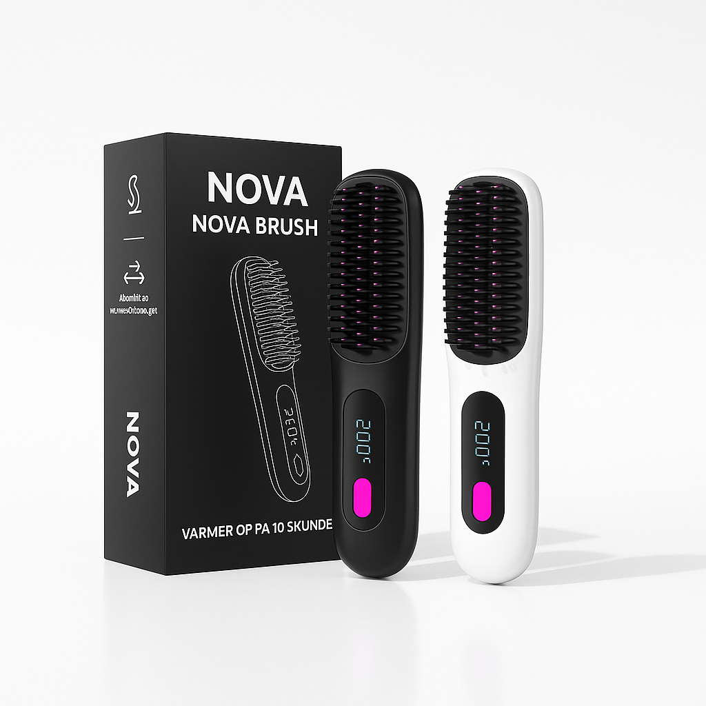 Nova Brush™ – Perfekt Hår På 5 Minutter – Novora